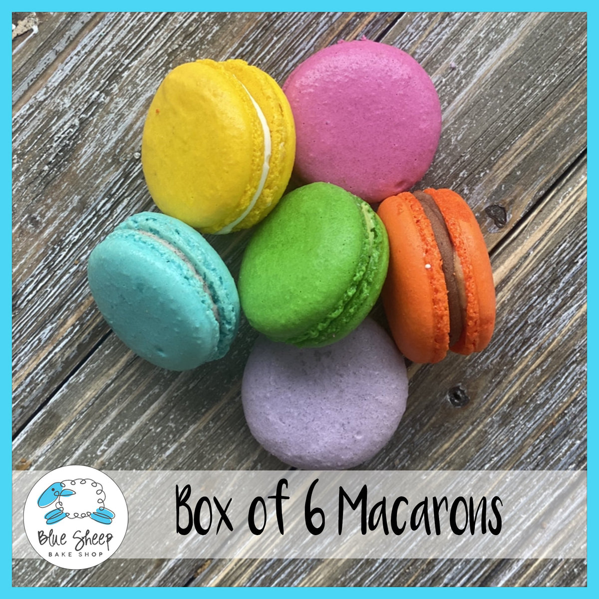 Box of 6 (six) - French Macarons Bundle Builder – Blue Sheep Bake Shop