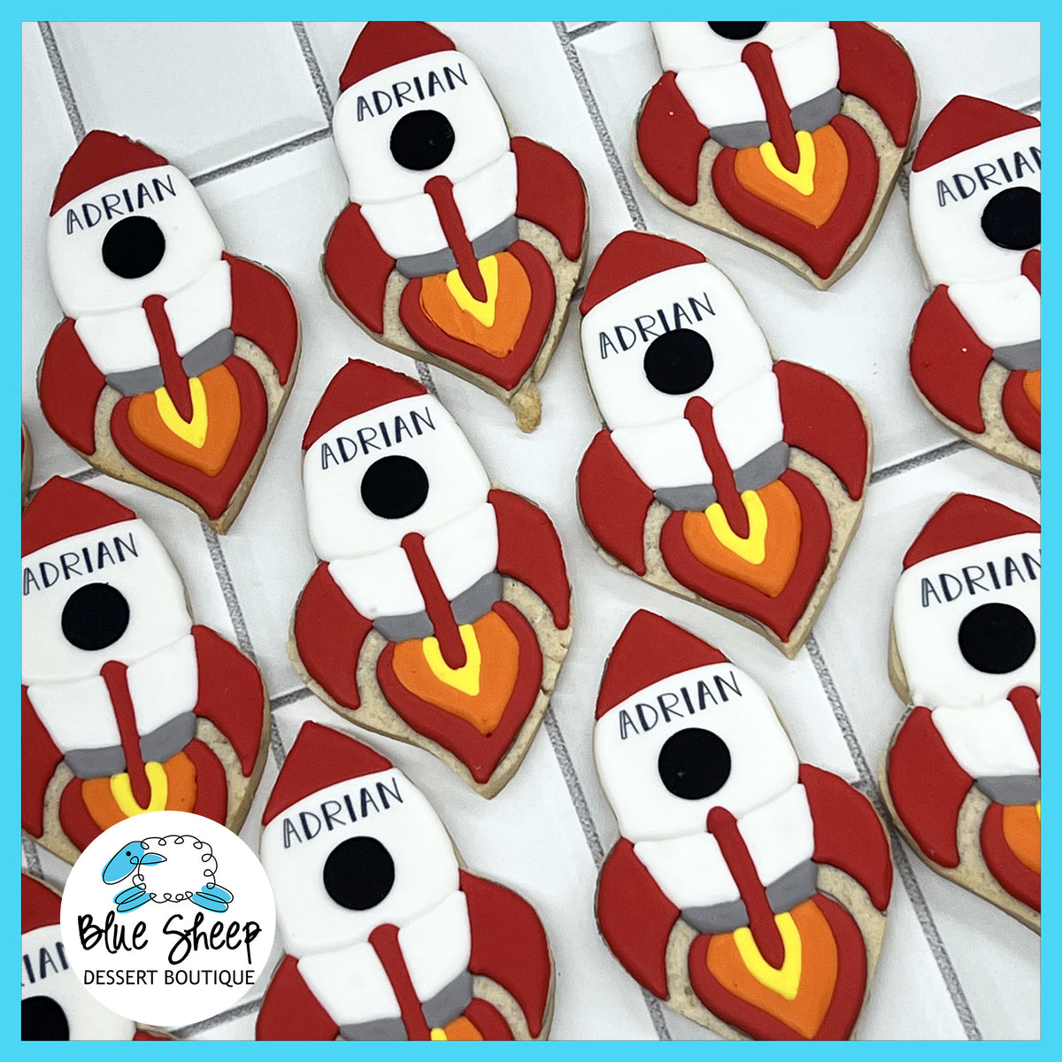 Rocket Ship Cookie Set – Blue Sheep Bake Shop