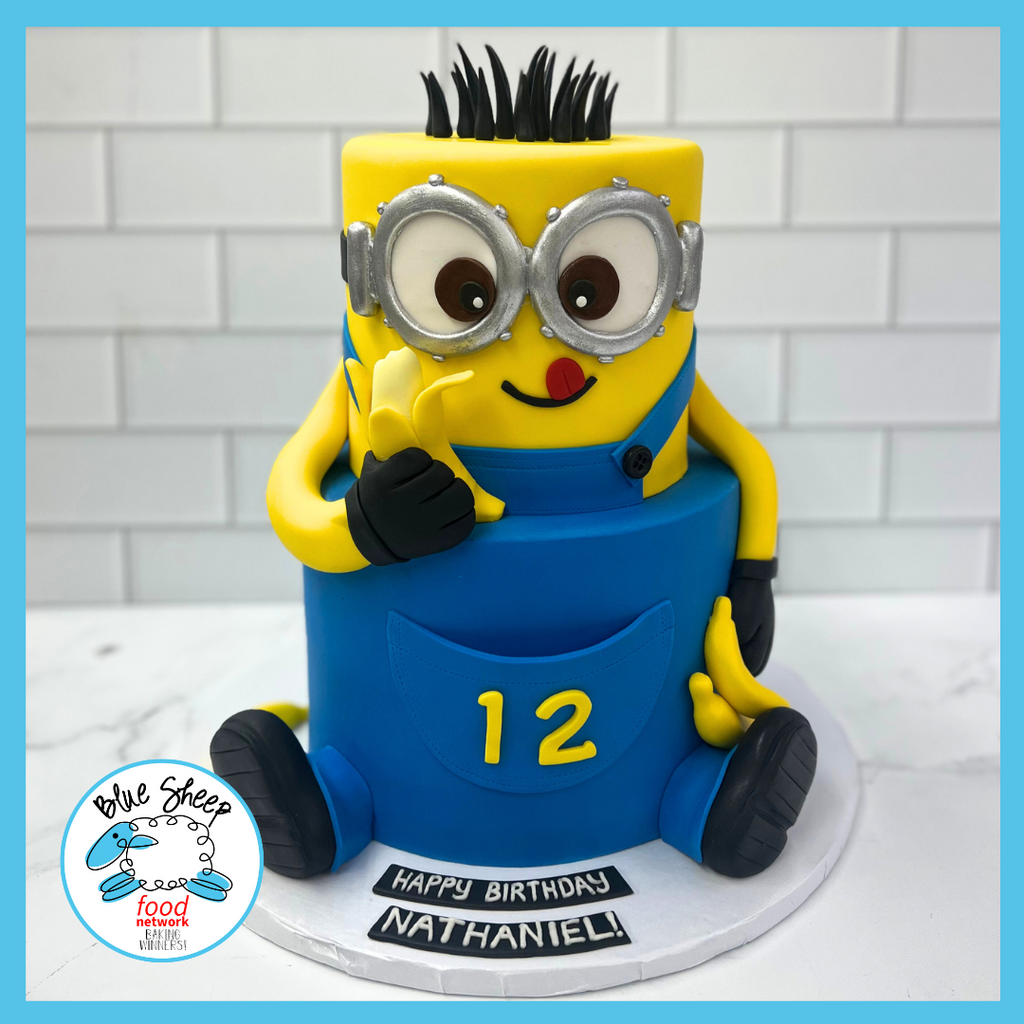 Nathaniel's Minion Birthday Cake – Blue Sheep Bake Shop
