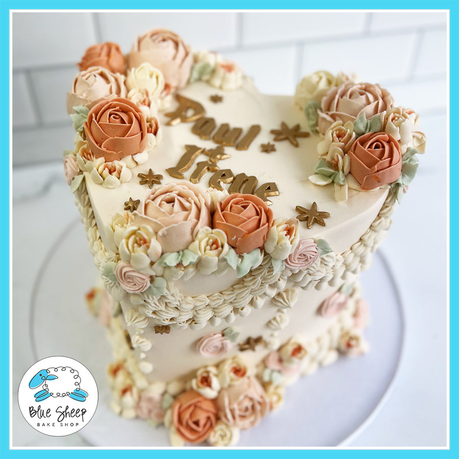 Victorian Elegance Wedding Cake | Blue Sheep Bake Shop in Somerville NJ