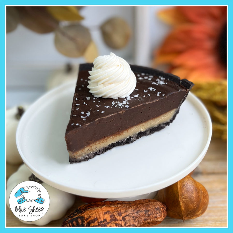 Midnight Sea Salt Caramel Pie | Blue Sheep Bake Shop in Somerville NJ