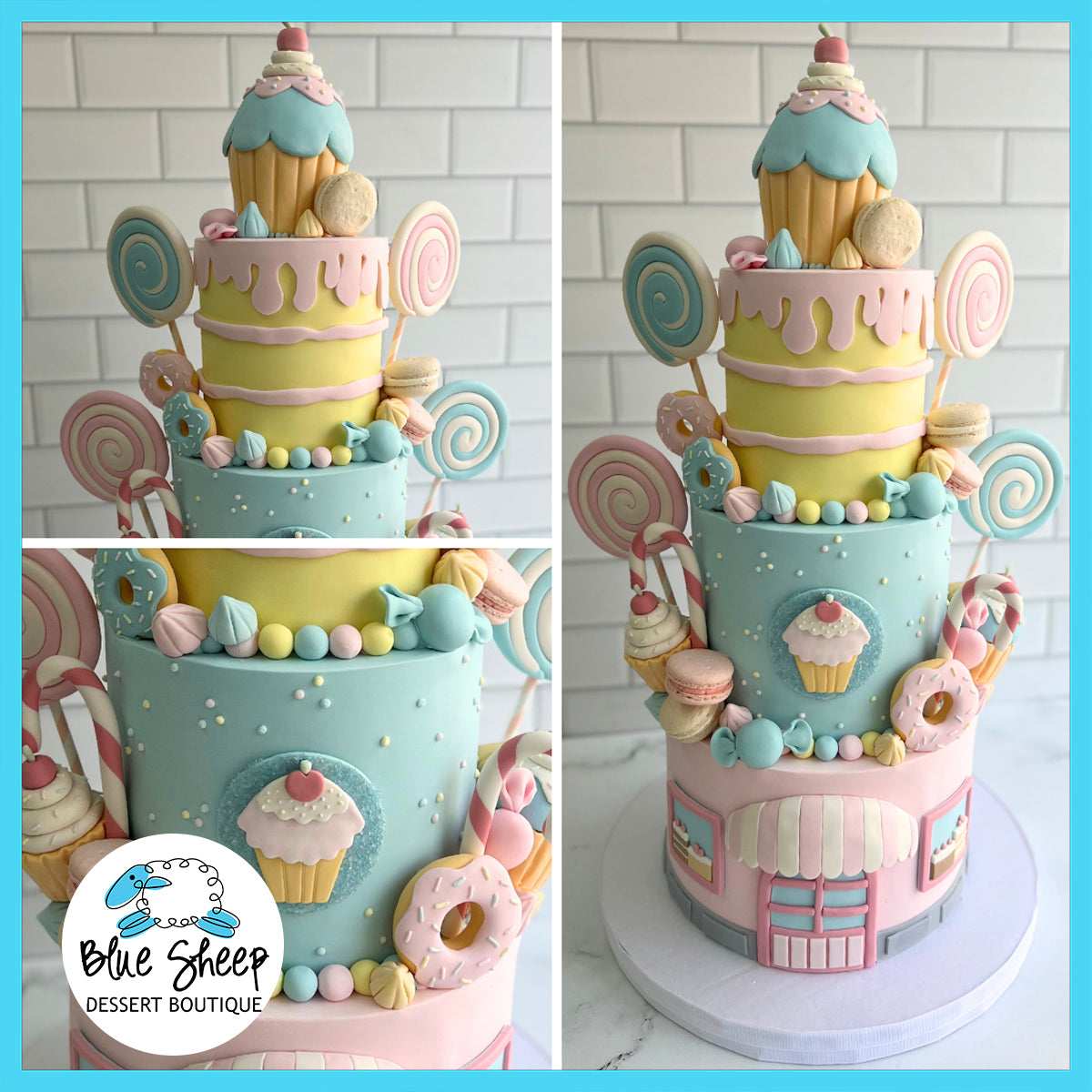 Candy Shop Custom Cake – Blue Sheep Bake Shop