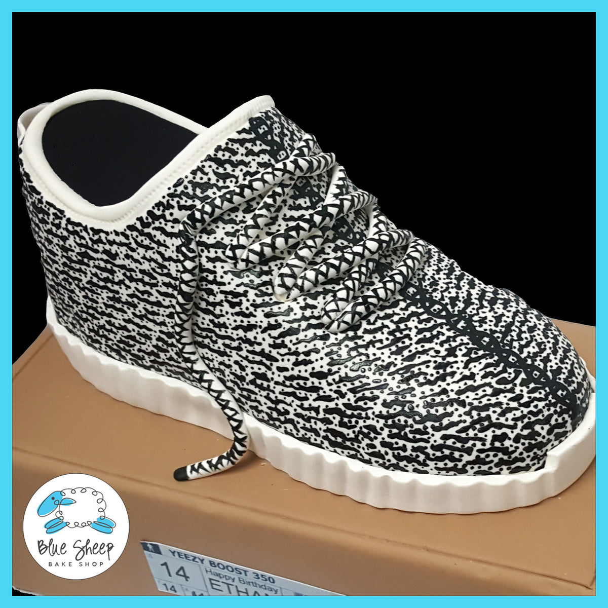 Kanye West Inspired Sneaker Cake – Blue Sheep Bake Shop