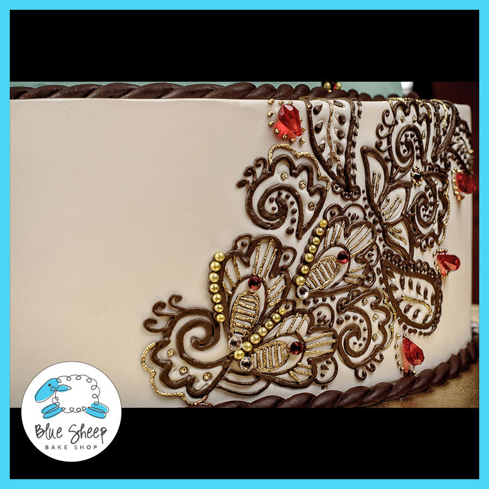 Henna Wedding Cake – Blue Sheep Bake Shop