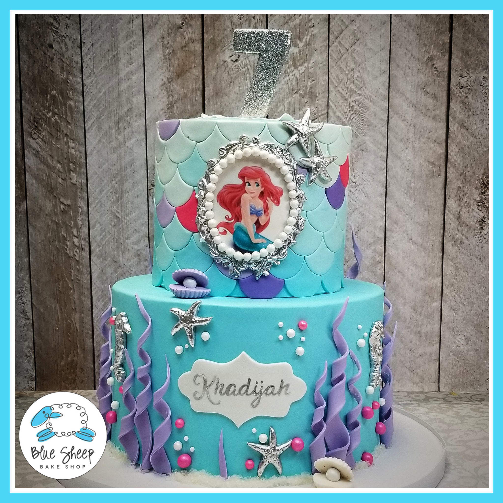 ariel drip cake