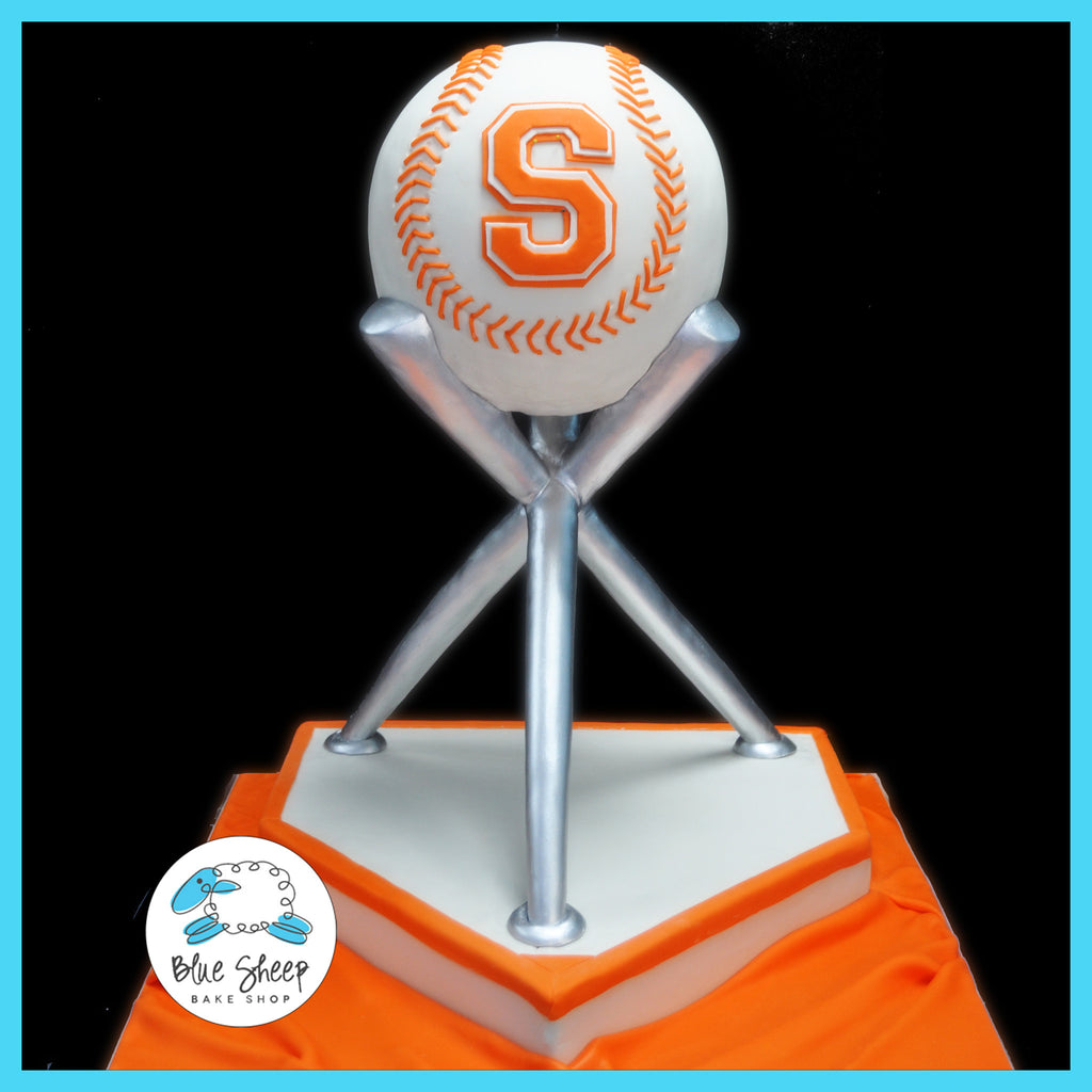 Baseball Bar Mitzvah Cake – Blue Sheep Bake Shop