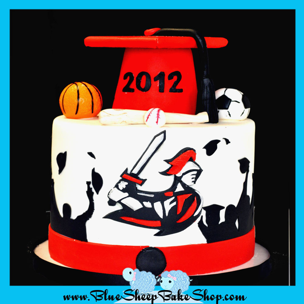 Bound Brook High School Graduation Cake – Blue Sheep Bake Shop