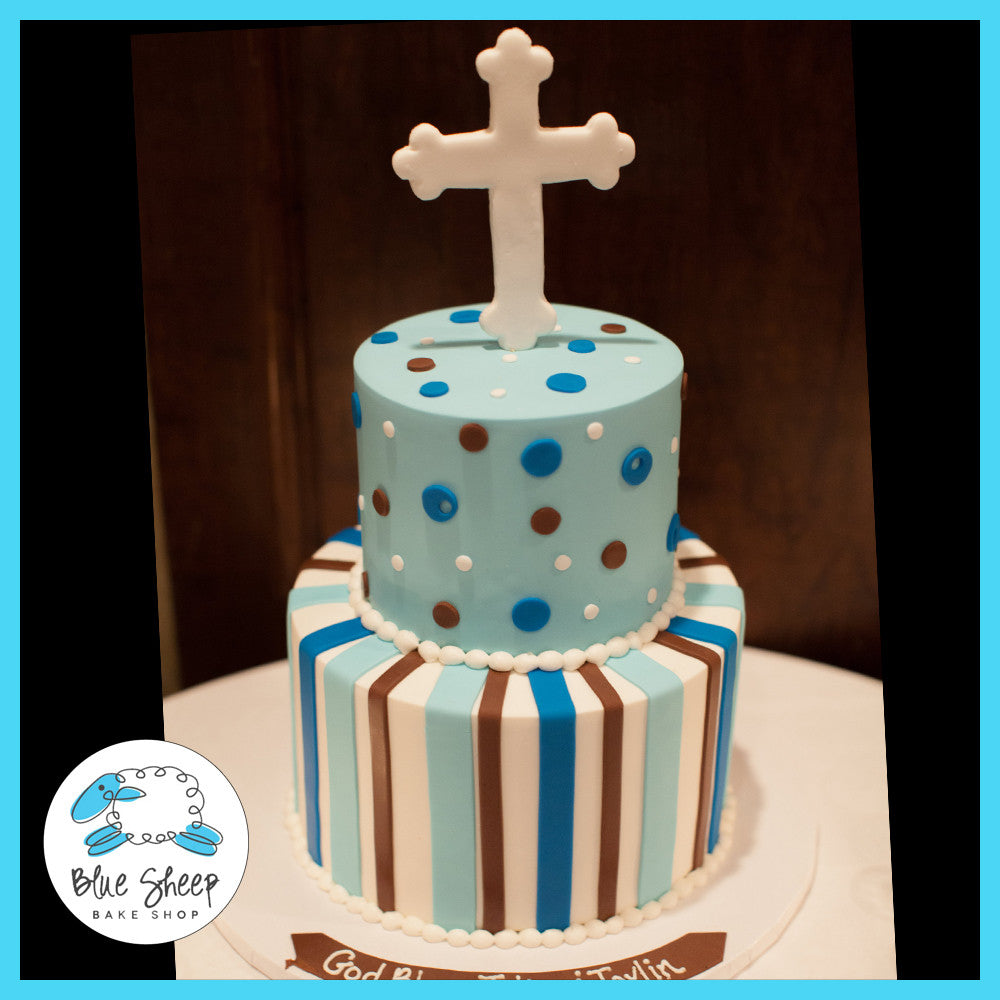 Confirmation Cake – Blue Sheep Bake Shop
