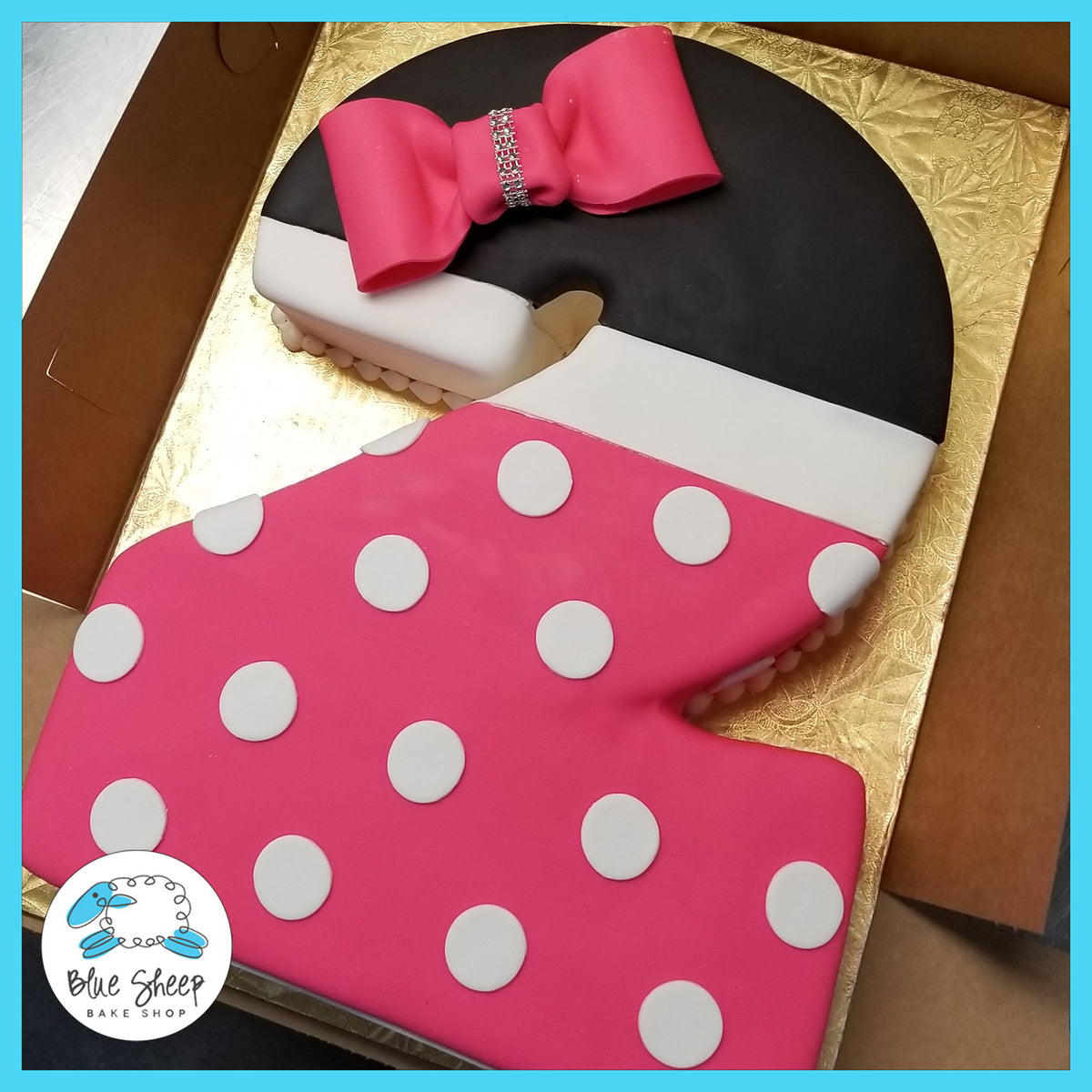 Number 2 Minnie Mouse Inspired Birthday Cake – Blue Sheep Bake Shop