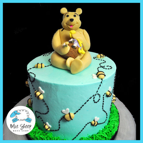 Classic Winnie Birthday Cake – Blue Sheep Bake Shop