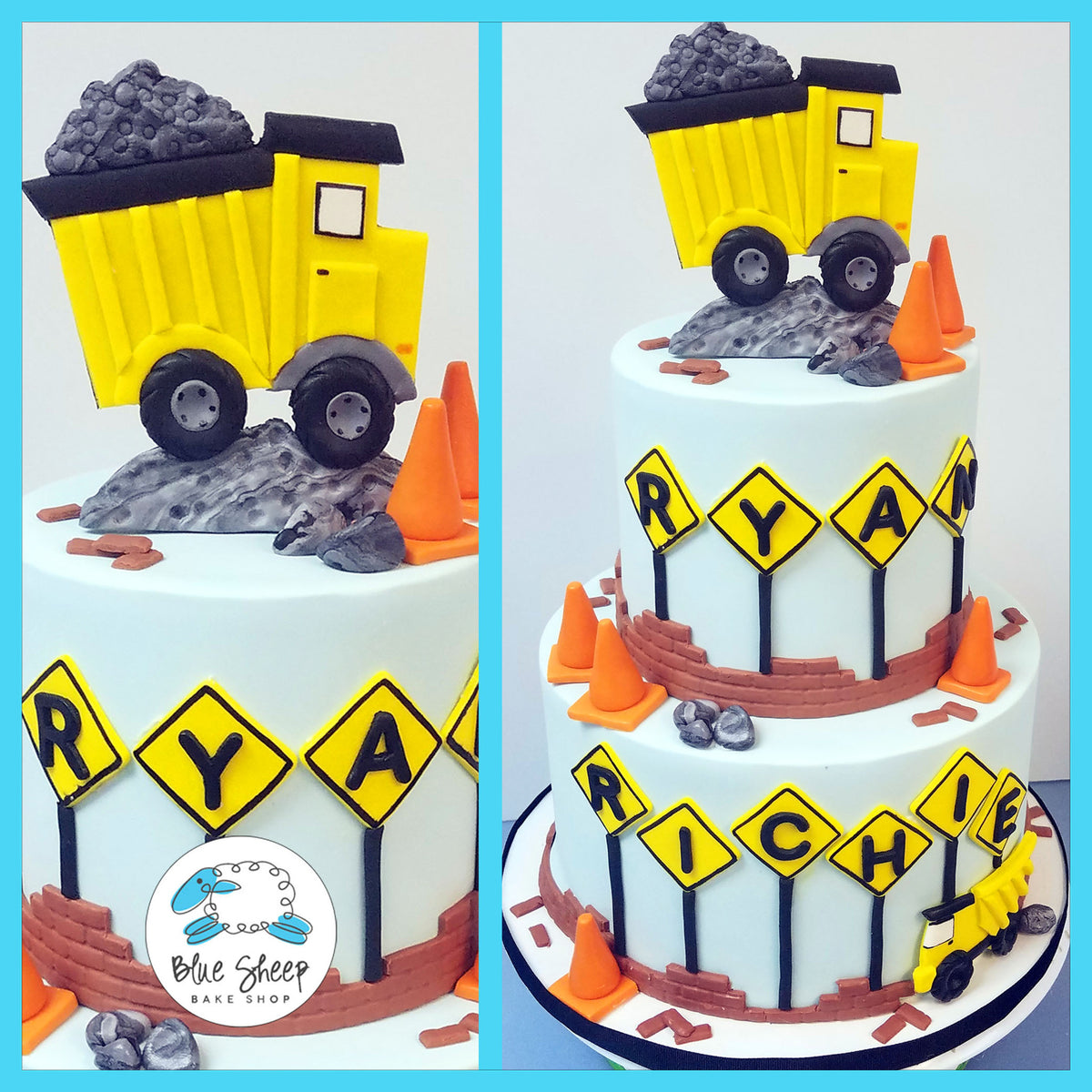 Construction Birthday Cake Cartoon Construction Theme Birthday