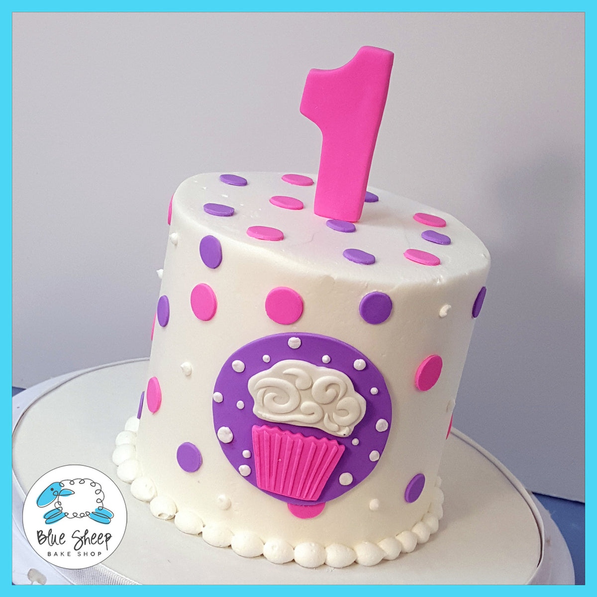 Cupcake Themed Smash Cake – Blue Sheep Bake Shop