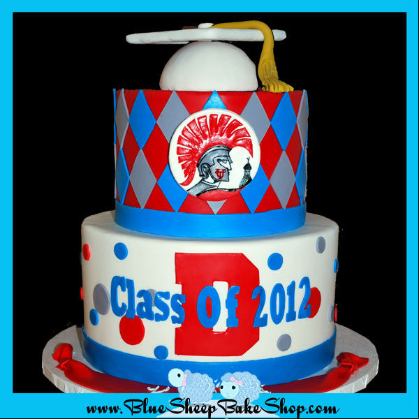High School Graduation Cake – Blue Sheep Bake Shop