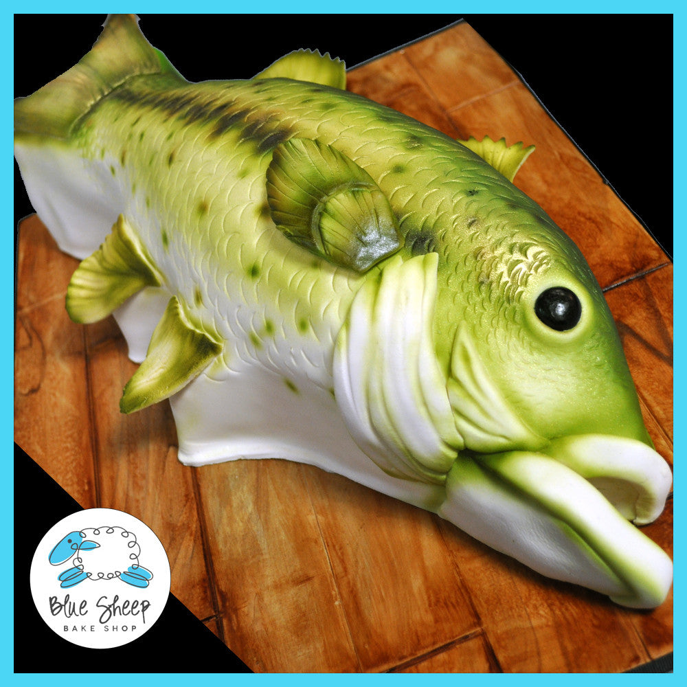 Large Mouth Bass Groom's Cake – Blue Sheep Bake Shop