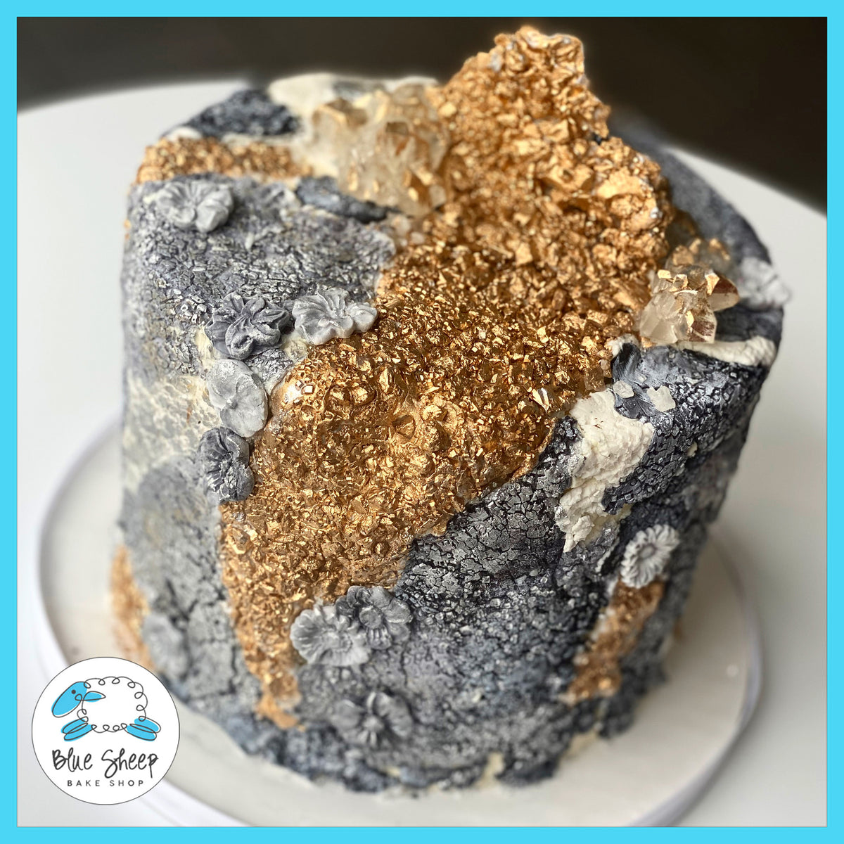 Stone Textures Birthday Cake - custom birthday cakes nj – Blue Sheep ...