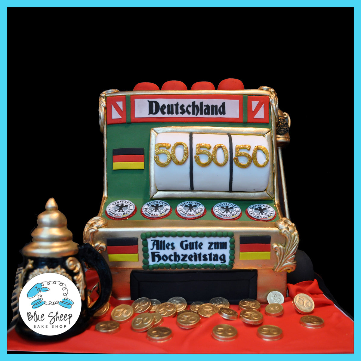 German Slot Machine Cake – Blue Sheep Bake Shop