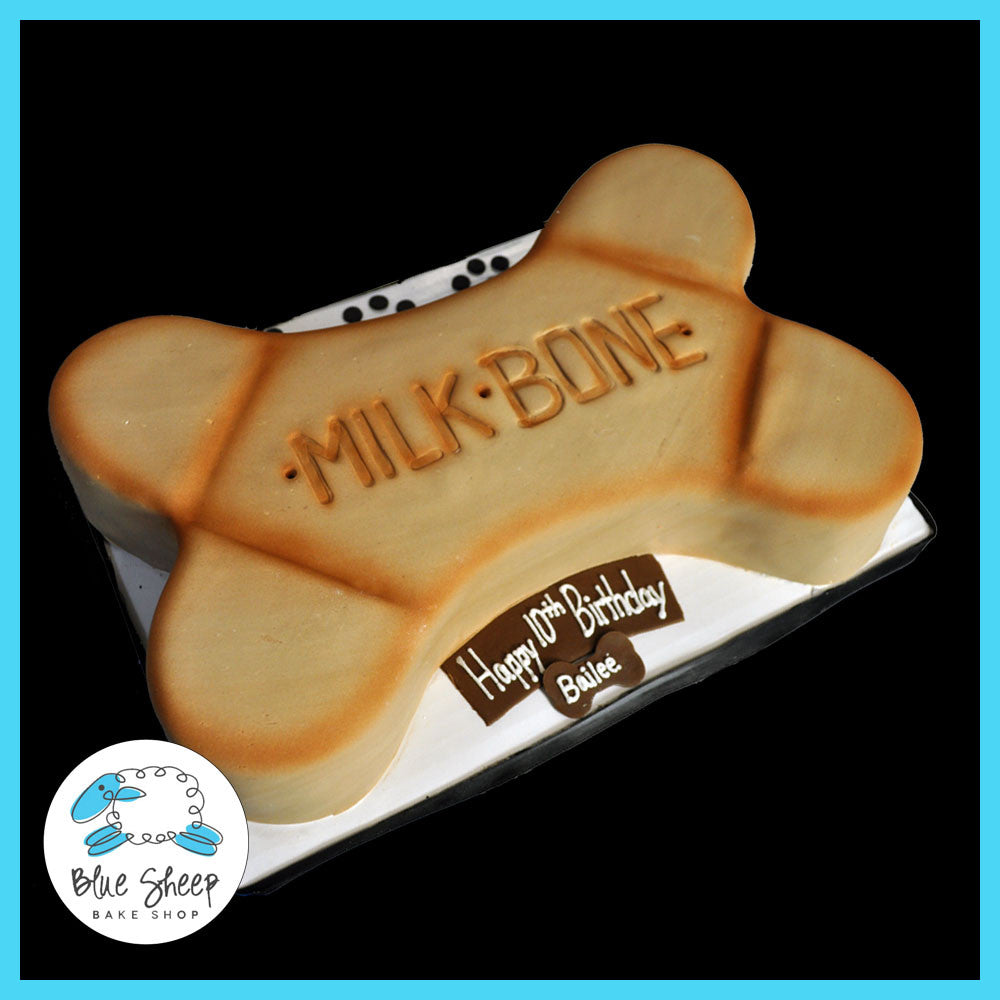 Milk Bone Birthday Cake – Blue Sheep Bake Shop