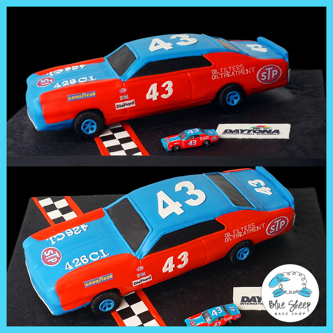 Nascar Car Cake – Blue Sheep Bake Shop
