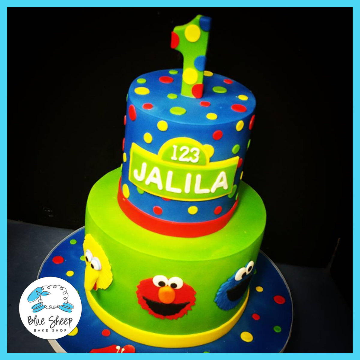 Jalila's Sesame Street Cake – Blue Sheep Bake Shop