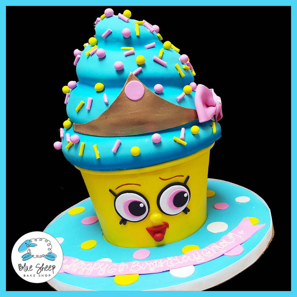 Shopkins Cupcake Queen Cake – Blue Sheep Bake Shop