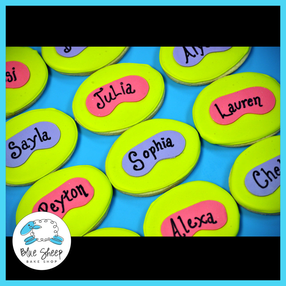 Custom Spa Cookies – Blue Sheep Bake Shop