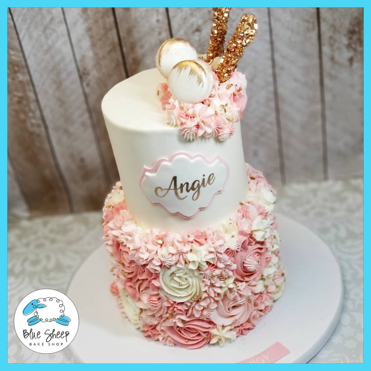 Buttercream Floral Textures Cake – Blue Sheep Bake Shop