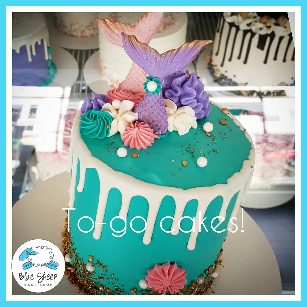 Mermaid Cake - To Go Cake – Blue Sheep Bake Shop