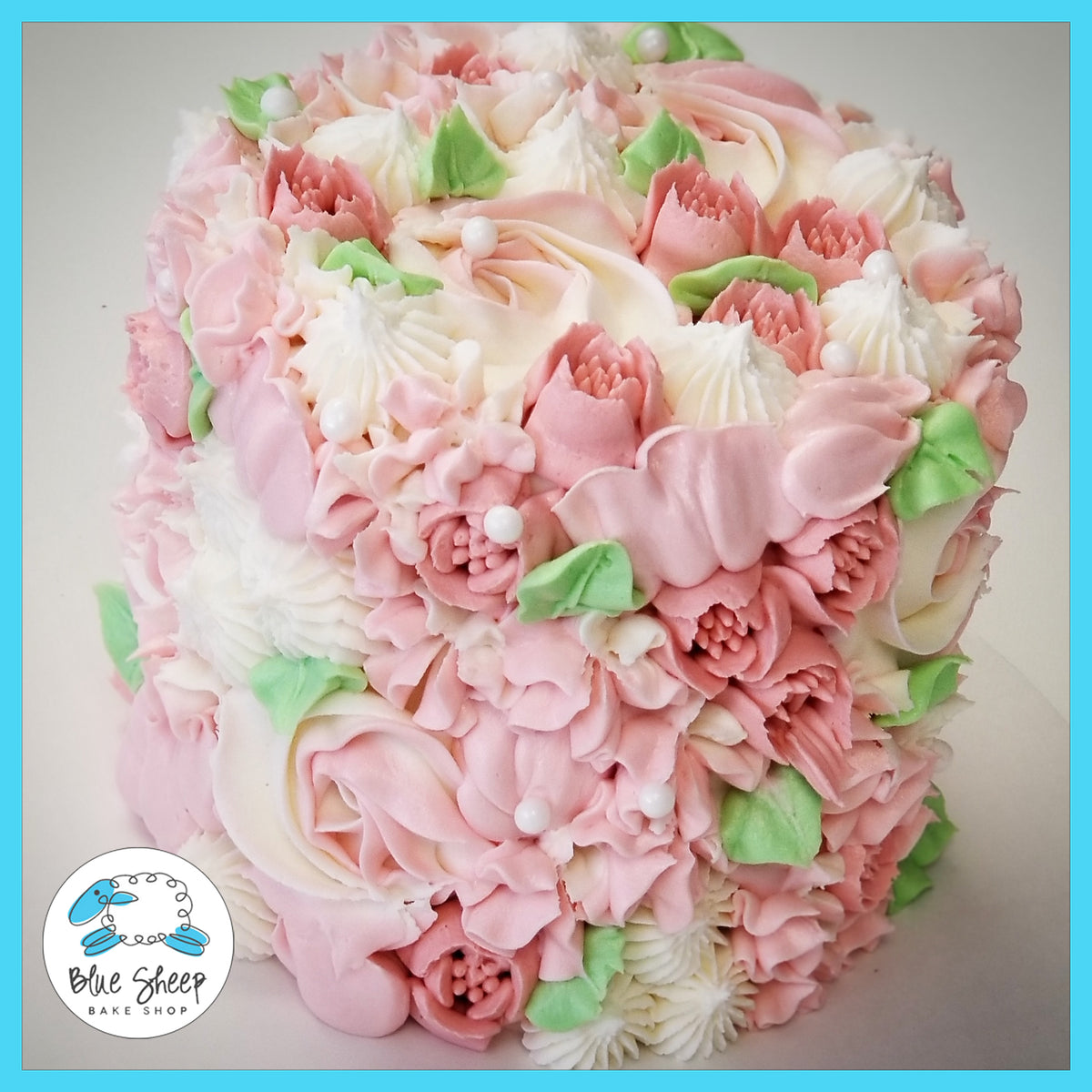Blush Textures To Go Cake – Blue Sheep Bake Shop