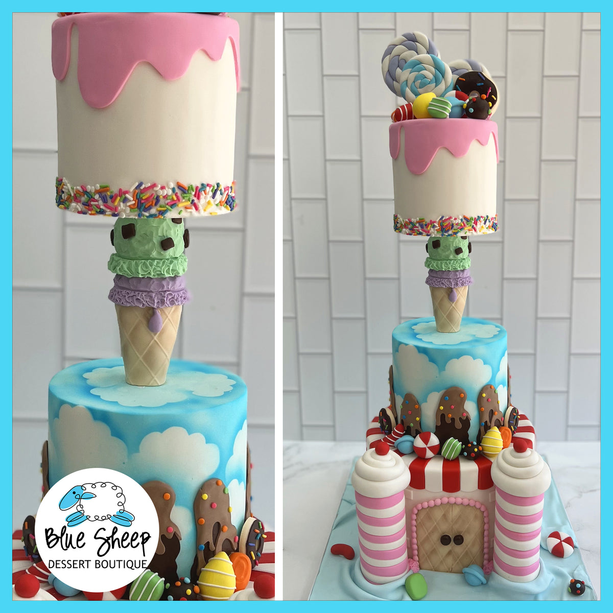Candy Crush Custom Birthday Cake – Blue Sheep Bake Shop