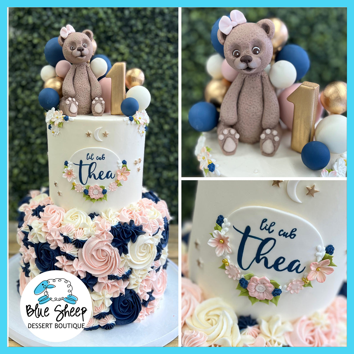 Lil' Cub Custom Birthday Cake – Blue Sheep Bake Shop