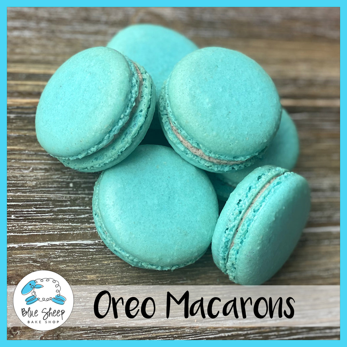 Oreo Macarons – Blue Sheep Bake Shop