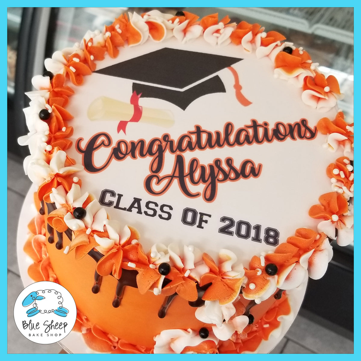 Congratulations Graduate To Go Cake – Blue Sheep Bake Shop