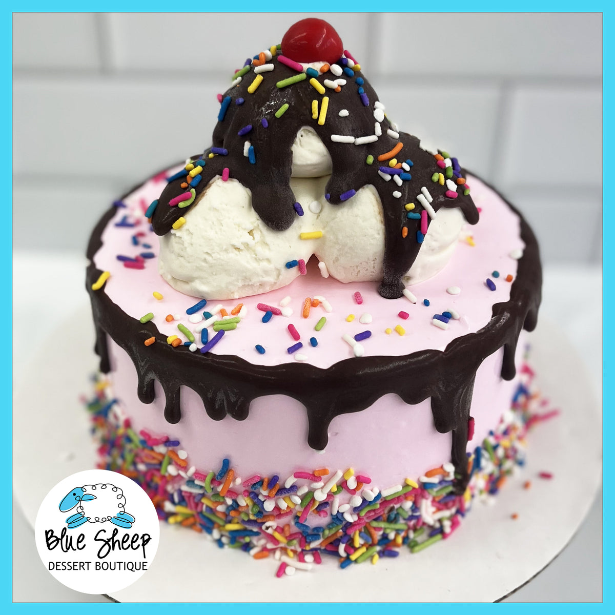 Sundae-Fundae Ice Cream Cake – Blue Sheep Bake Shop