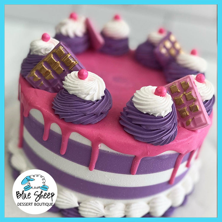 Sweet Stripes Ice Cream Cake – Blue Sheep Bake Shop