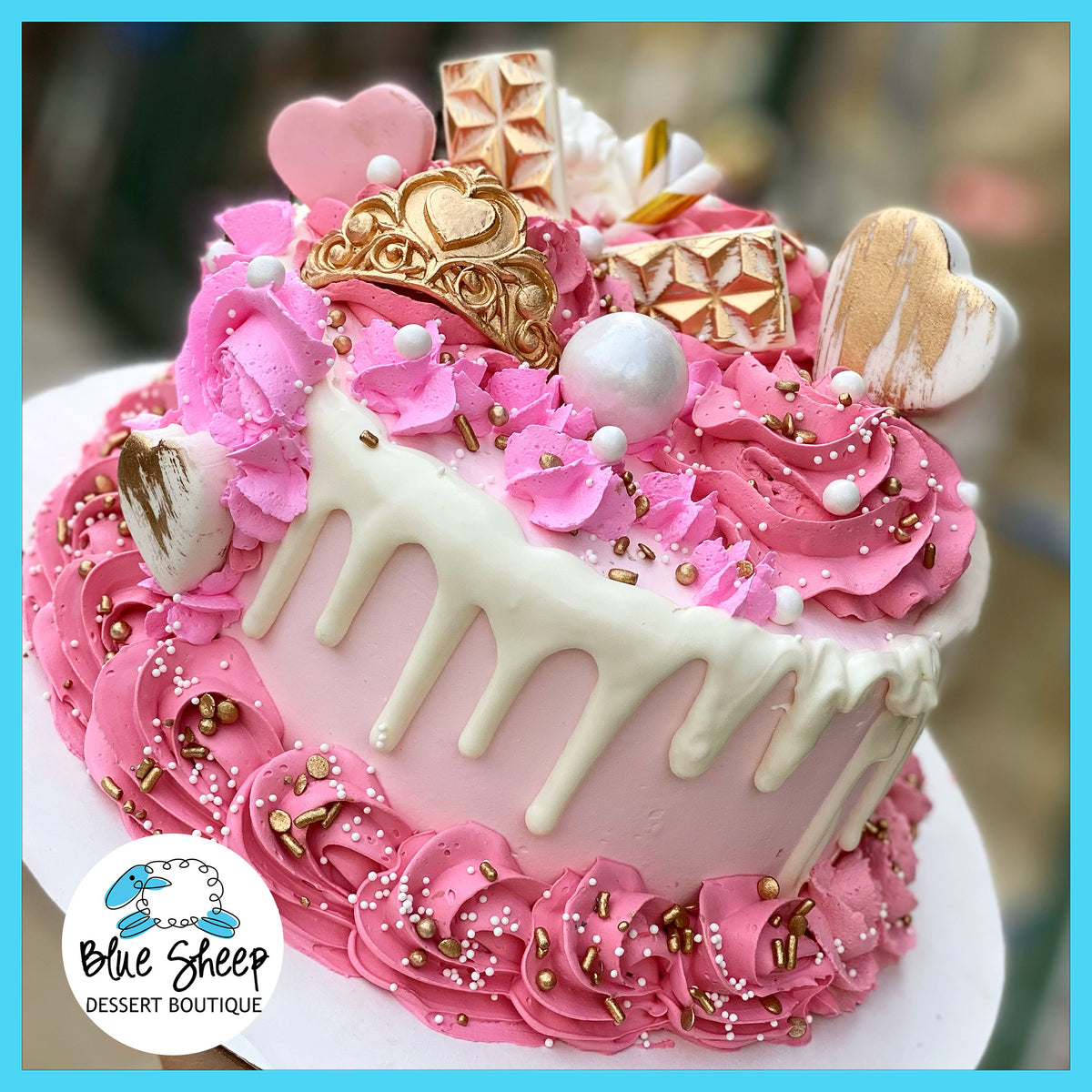 Princess in Pink Ice Cream Cake – Blue Sheep Bake Shop