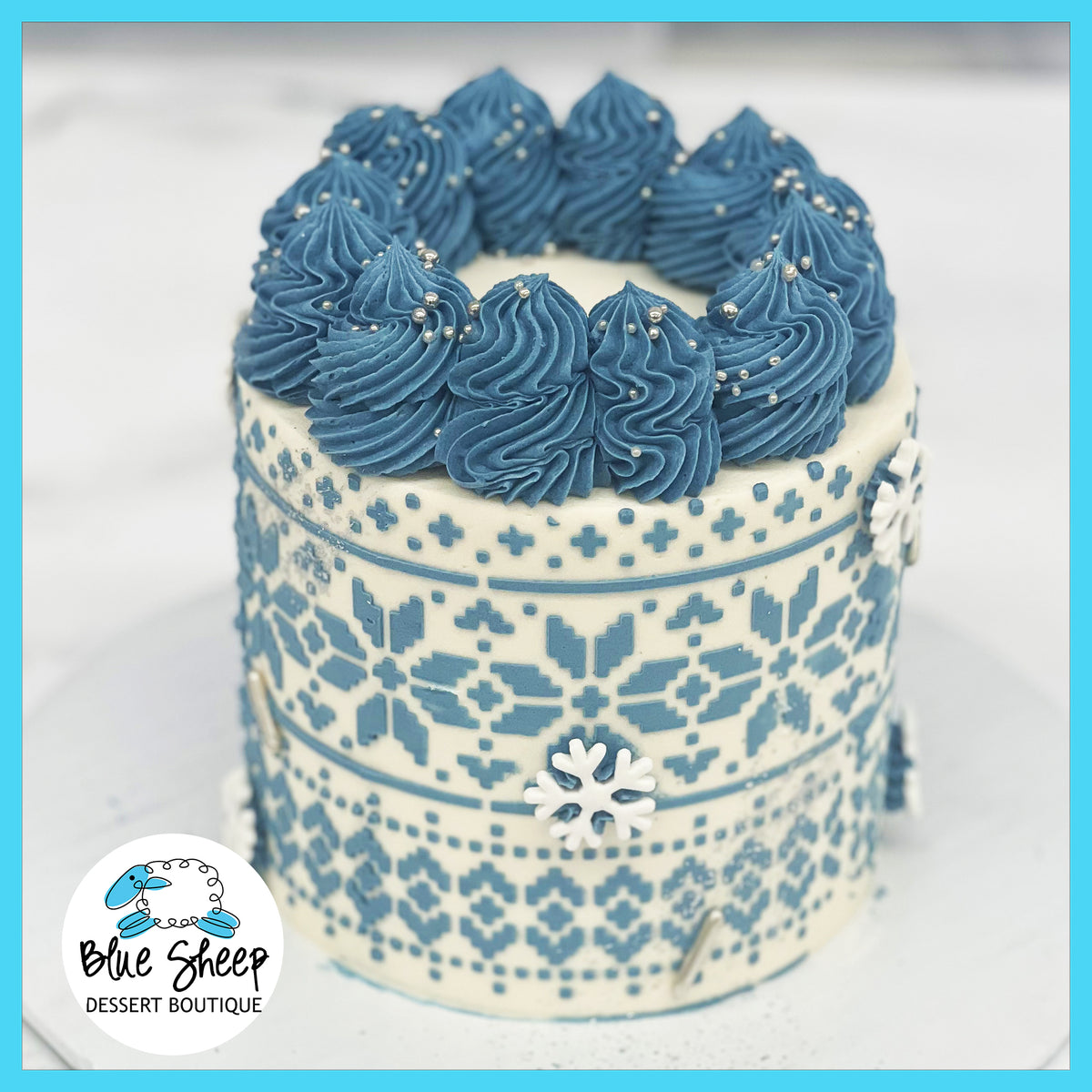 It's Sweater Weather Birthday Cake – Blue Sheep Bake Shop