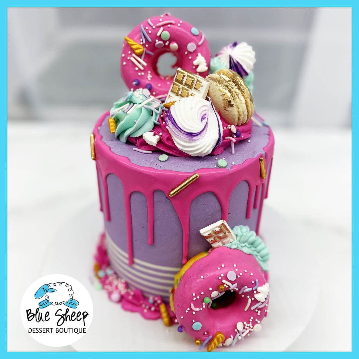 Party Time Birthday Cake – Blue Sheep Bake Shop