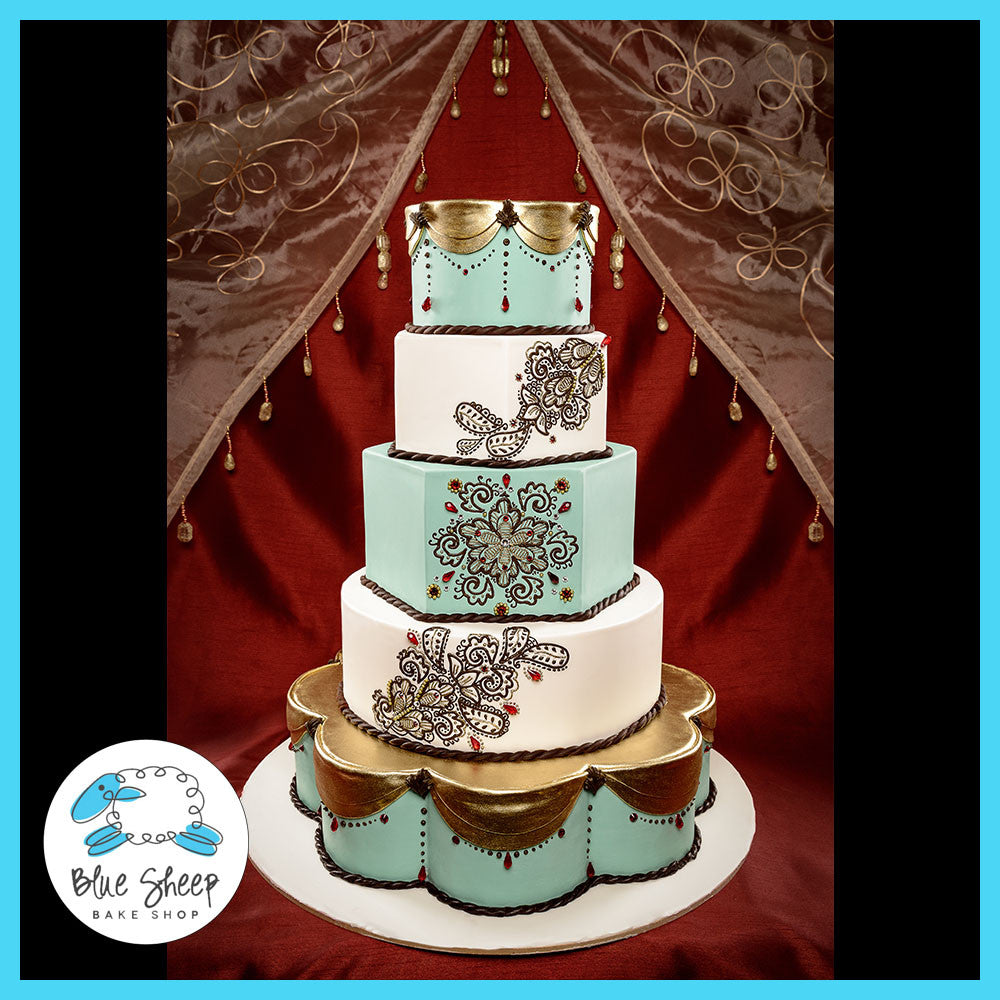 Henna Wedding Cake – Blue Sheep Bake Shop