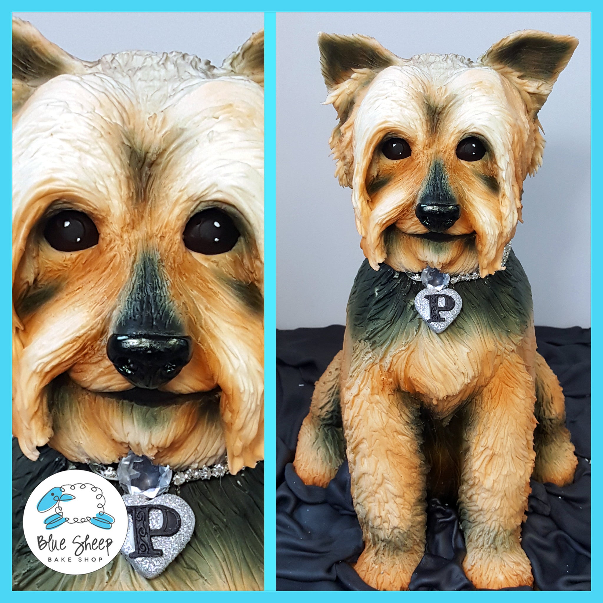 Yorkshire Terrier Grooms Cake – Blue Sheep Bake Shop